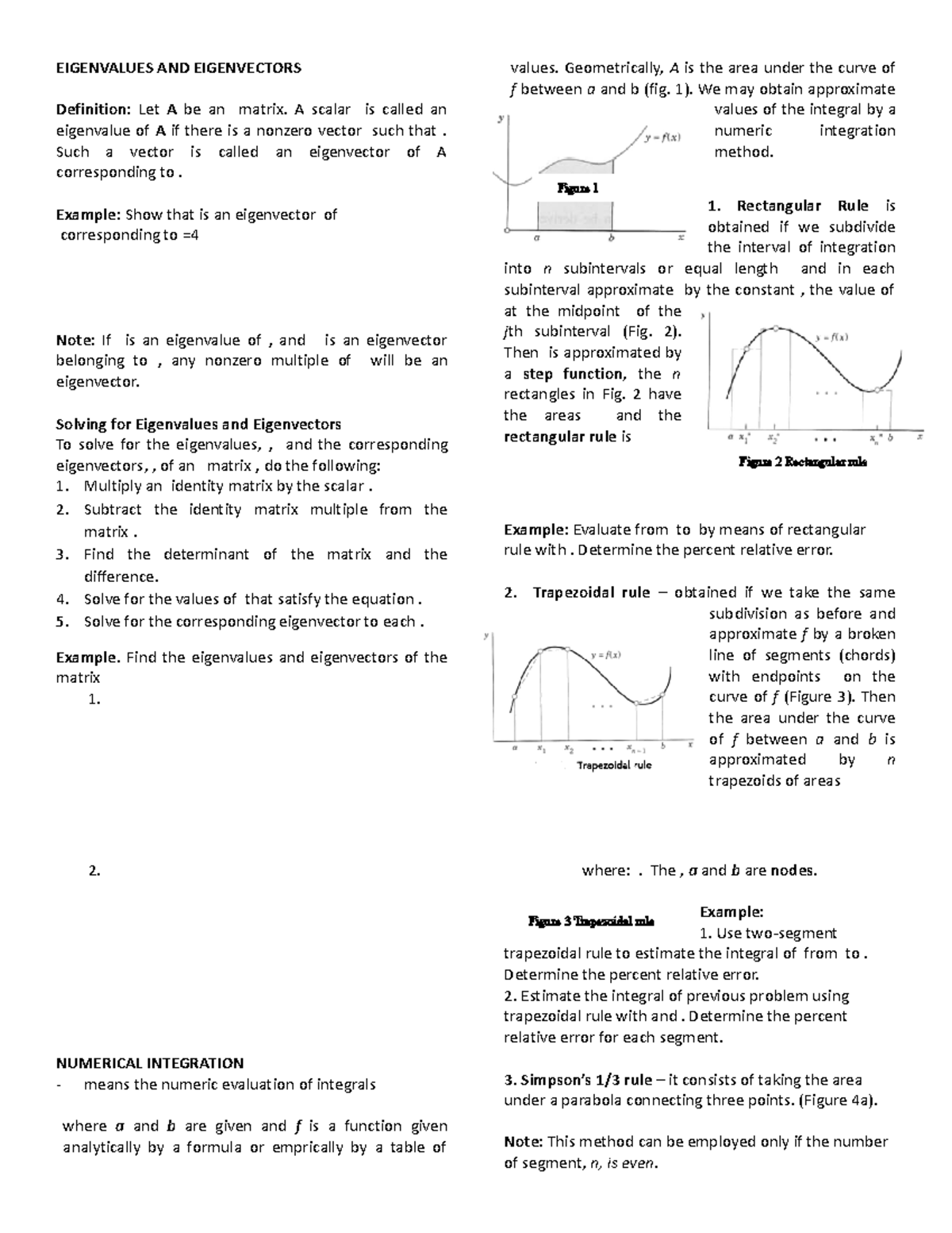 Eigen And Numerical Integration Eigenvalues And Eigenvectors Definition Let A Be An Matrix A