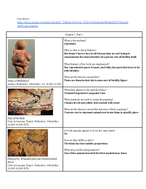 Art History Key Term Chapter 1 and 2 - Chapter 1 twisted perspective ...
