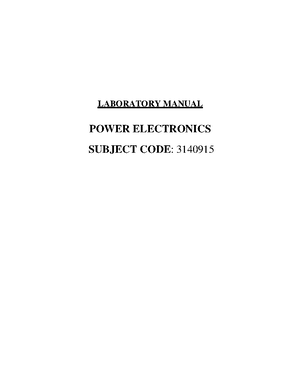 Power Electronics - Power Electronics Subject code – 4 th Semester B ...