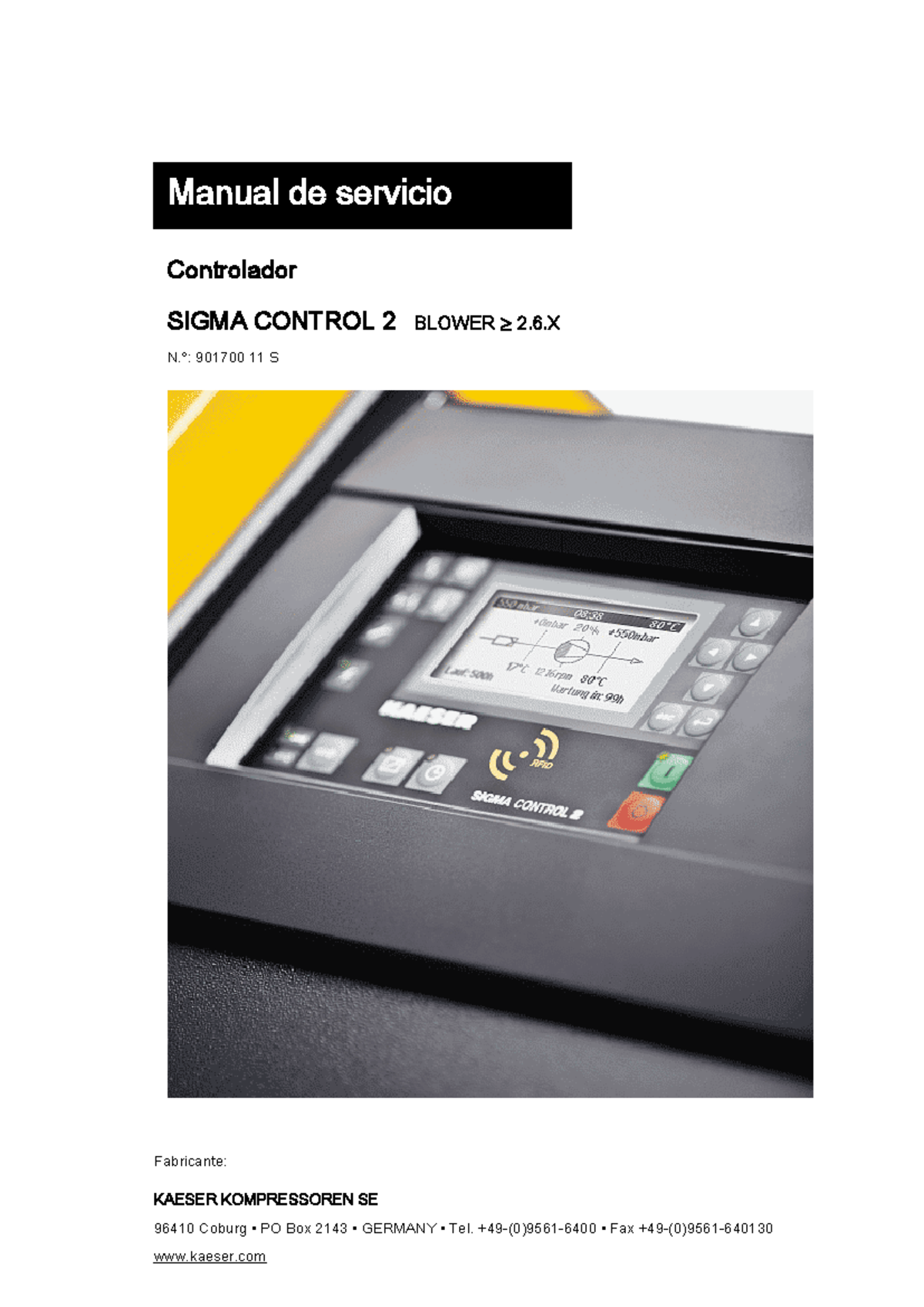 Sigma control 2 - Compresor kaeser - Manual de servicio Controlador ...