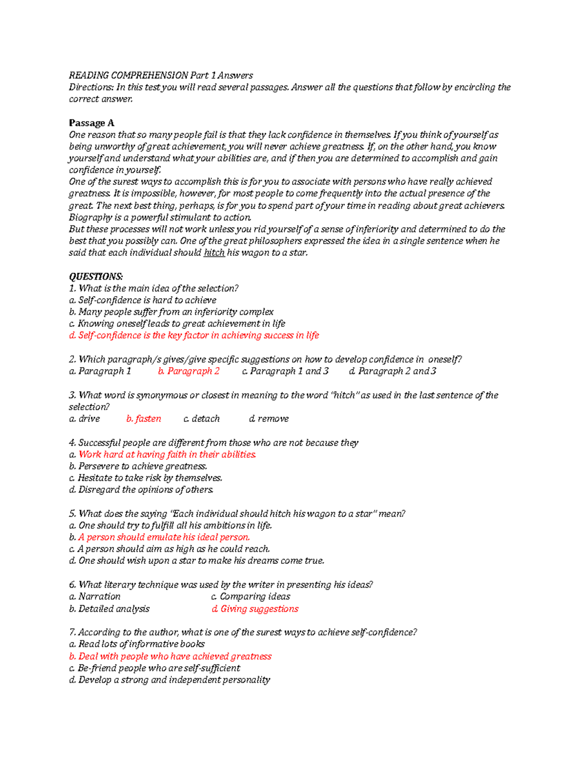 EPT Reviewer 10 - English Proficiency test - READING COMPREHENSION Part ...