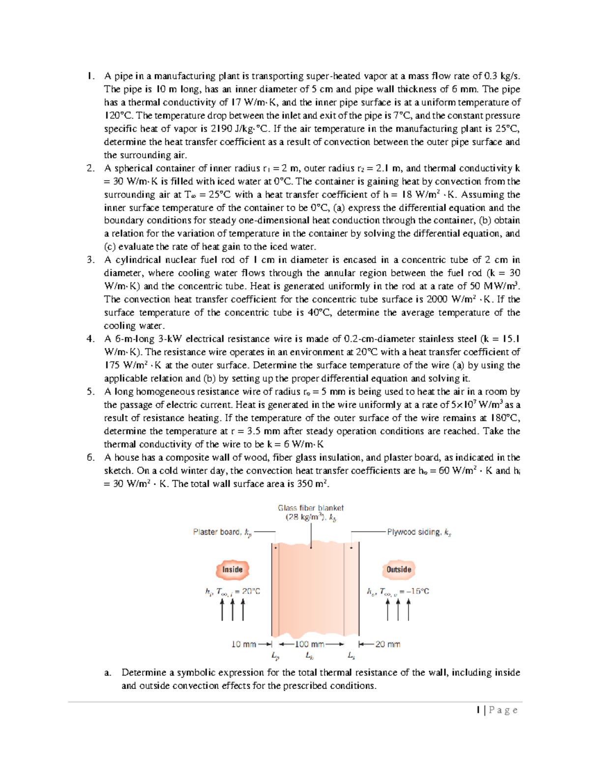 Assignment - It is about questions on some of the problems in Heat ...