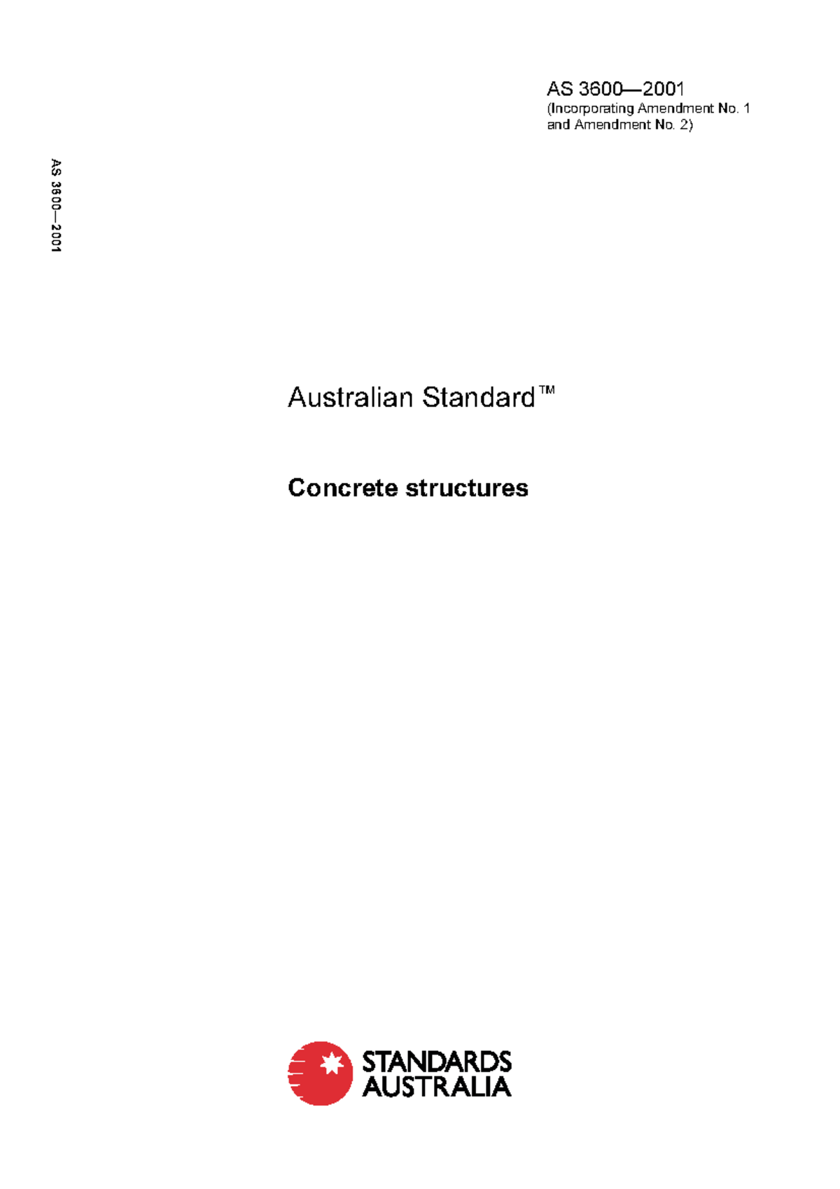 AS3600 design and construction of concrete building structures ...