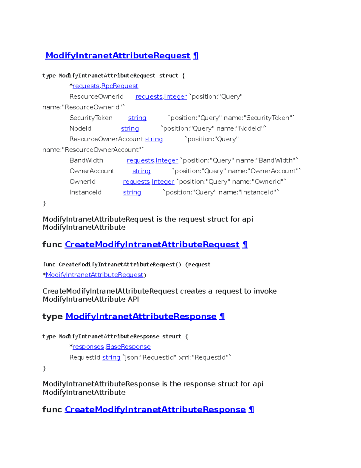 Modify Intranet Attribute Request - ModifyIntranetAttributeRequest ¶ type - Studocu