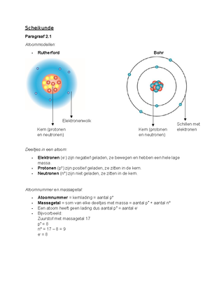 Scheikunde hoofdstuk 1 tot 7 - Hoofdstuk 1 Paragraaf 1 Stoffen ...