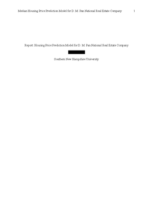 GS MKT205 Module Two Milestone - DEMOGRAPHIC CHARACTERISTICS Mid-late ...