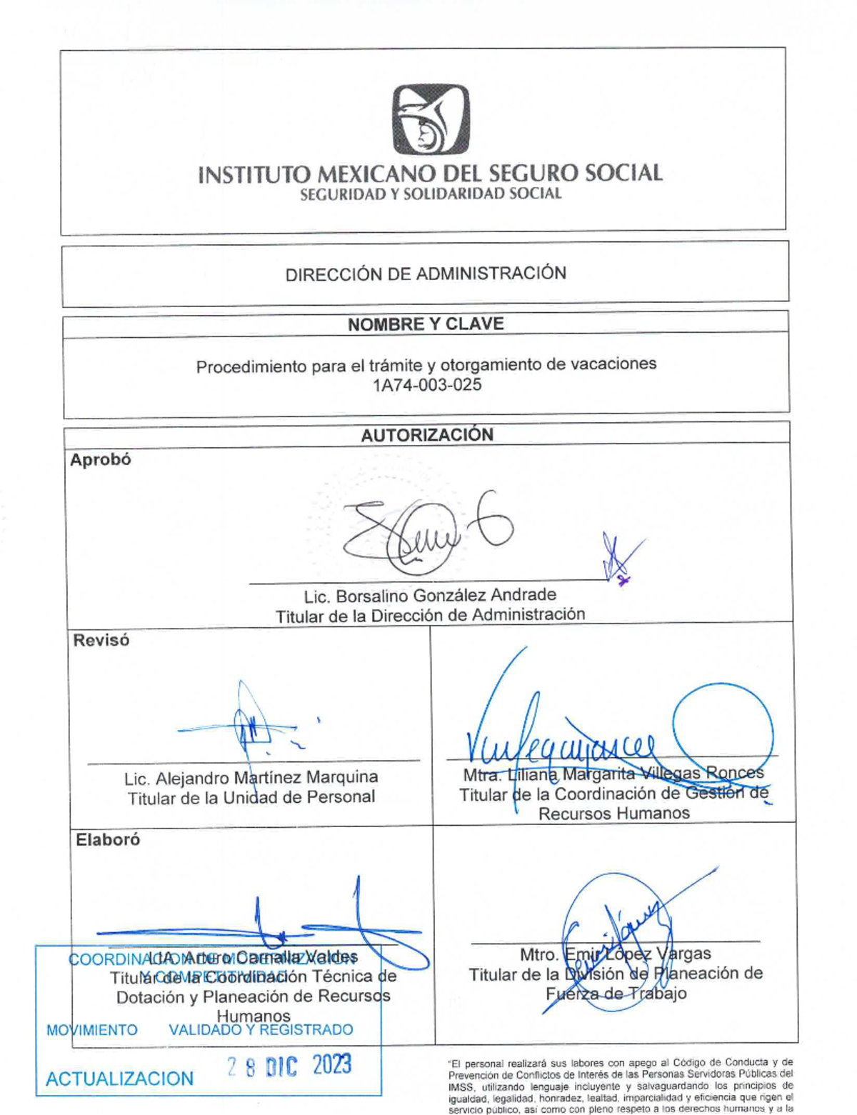 1A74-003-025 vacaciones - ÍNDICE Página 1 Base normativa 3 2 Objetivo 3 ...