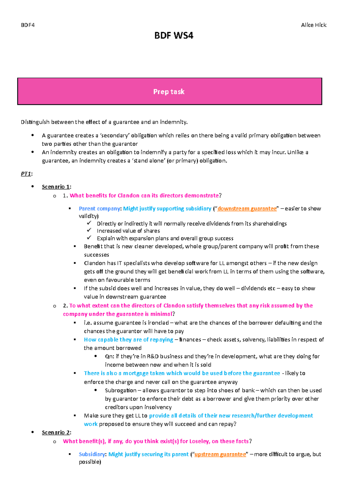 BDF-WS-4 - Summary of BDF workshop 4 preparatory reading - BDF WS Prep ...