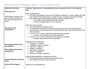 Forensic Learning PLAN Spring-Summer 2023 Tuesday - Learning Plan 1 ...