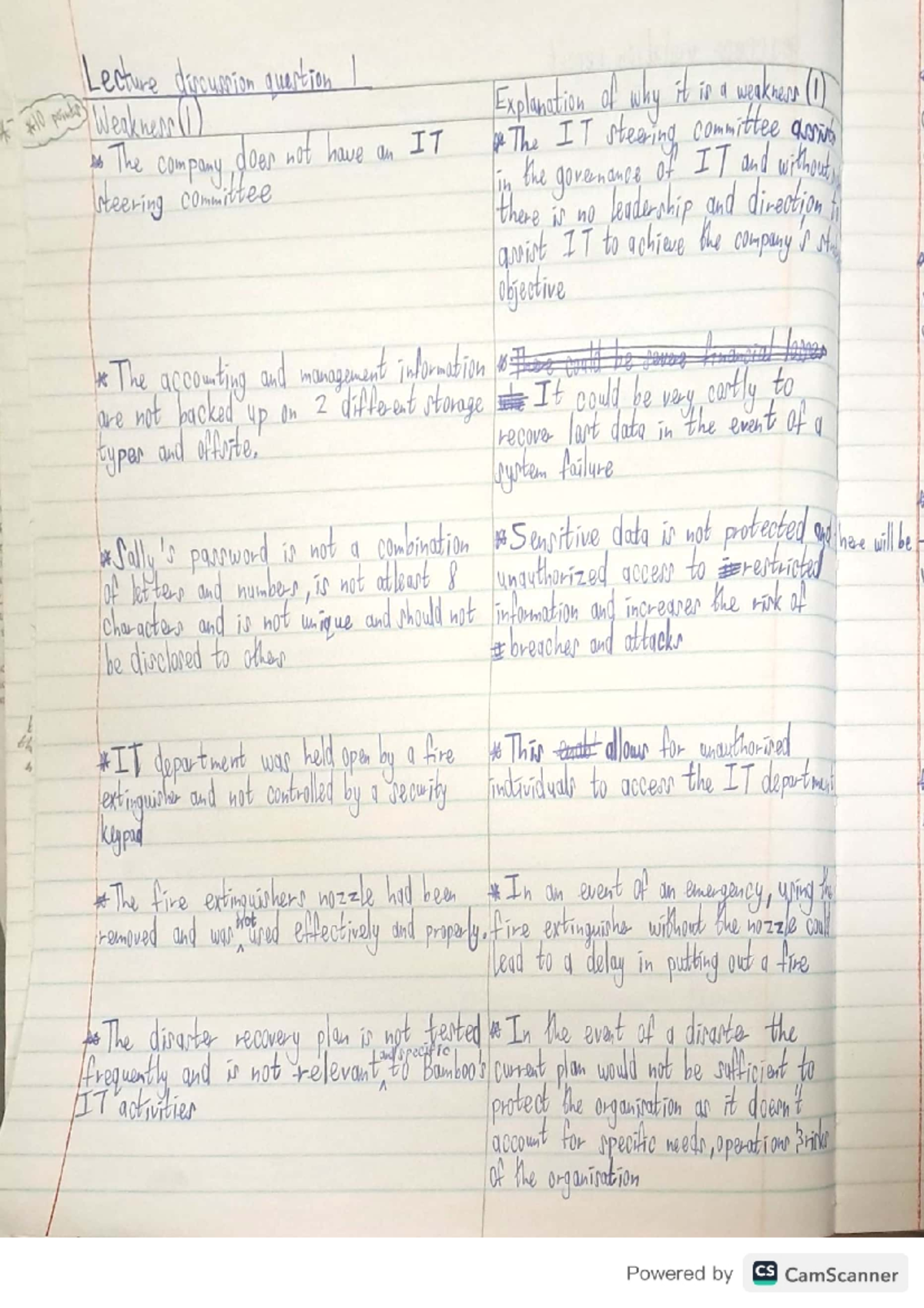 Lecture questions homework - ODT 300 - Studocu