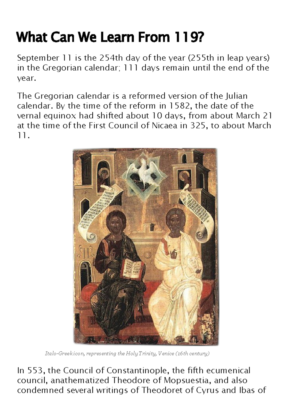 119 - Just another note for SS - What Can We Learn From 119? September ...