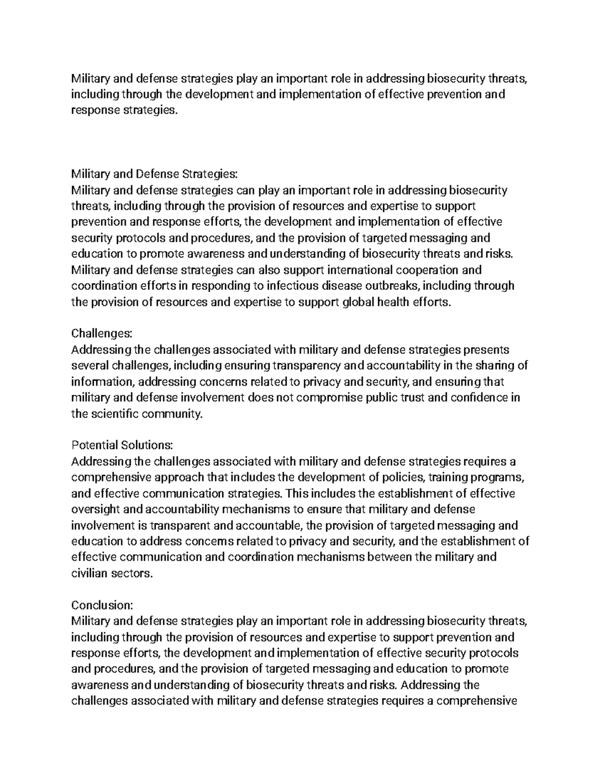 Military and Defense Strategies - Military and Defense Strategies ...