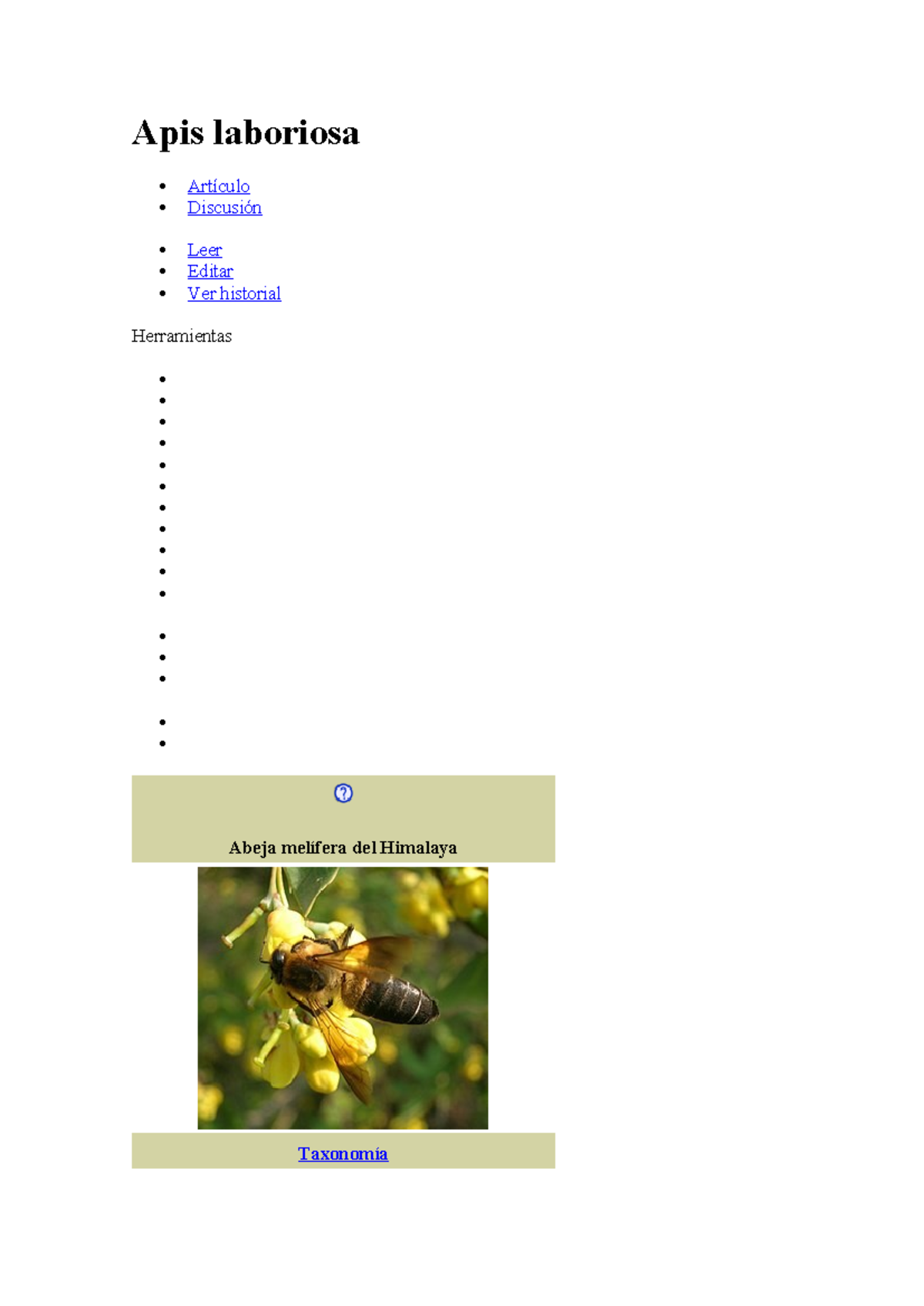 Apis laboriosa - Historia de la cultura - Apis laboriosa Artículo ...