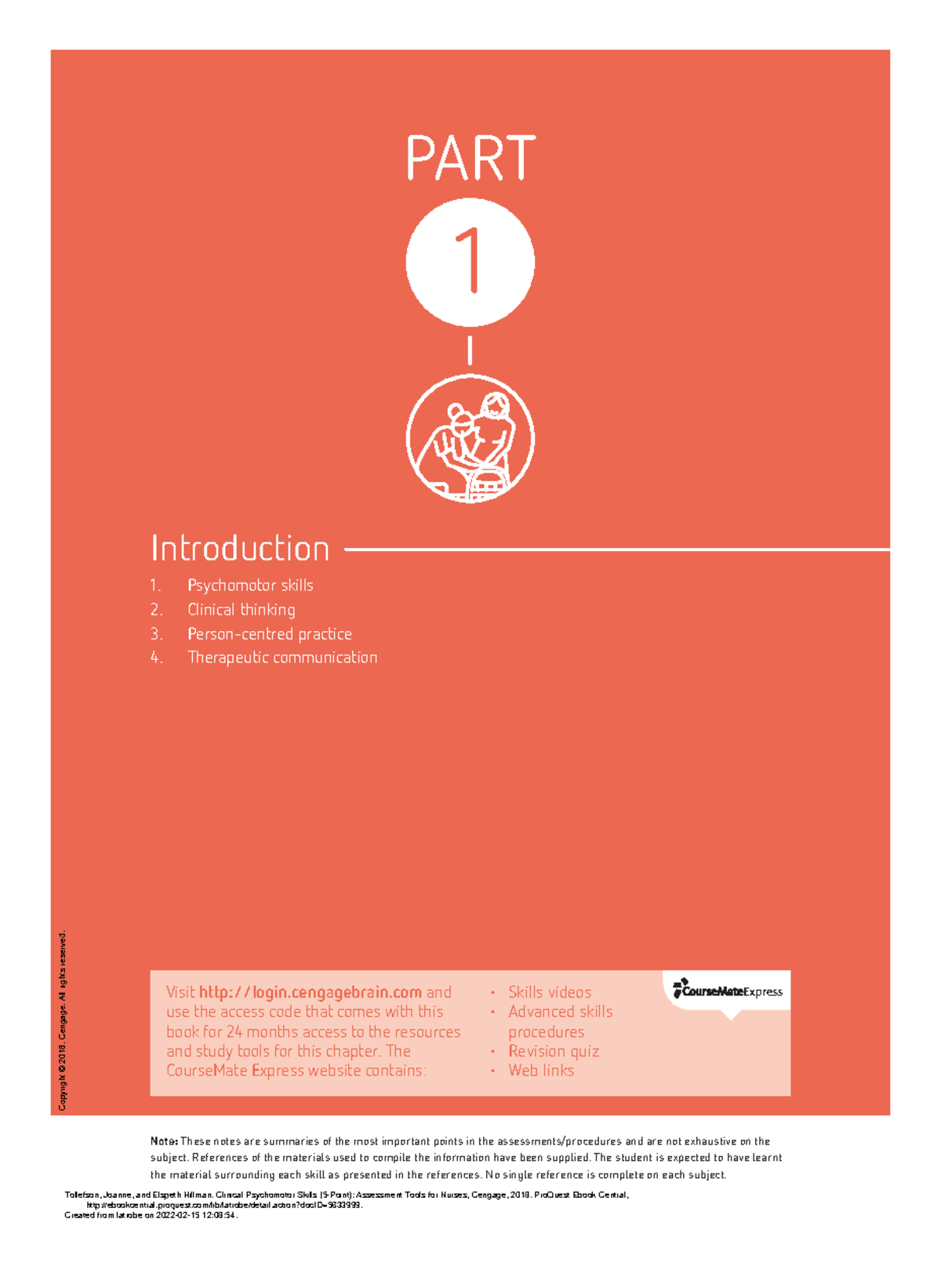 Clinical Psychomotor Skills %285-Point%29 Assessment T - PART Express 1 ...