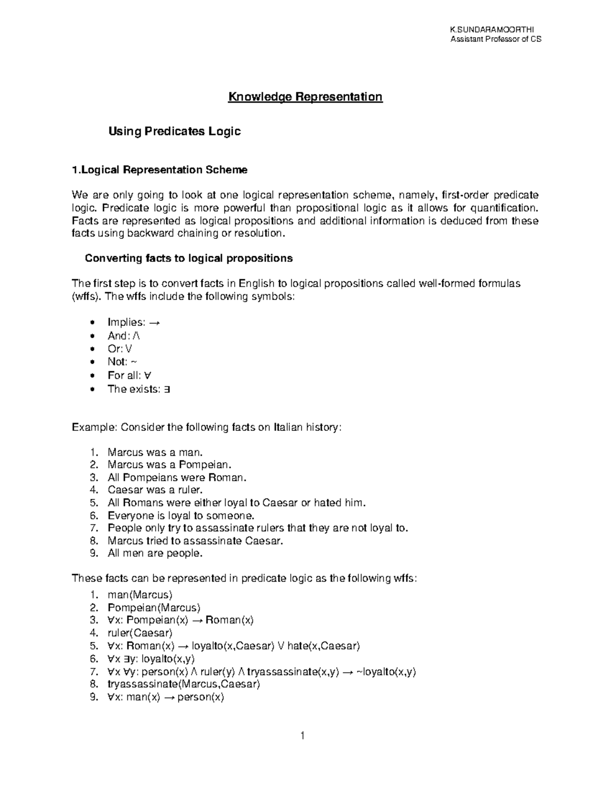 Ai - Knowledge representation artificial intelligence Int404 Lovely ...