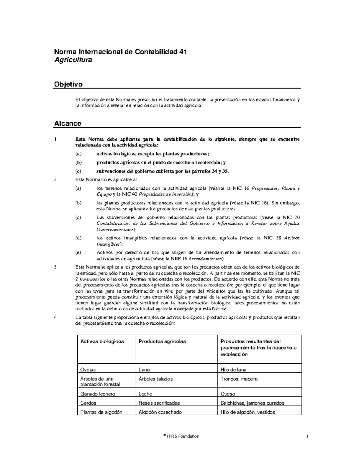 Agricultura NIC 41 - nic 41 - Norma Internacional de Contabilidad 41 ...