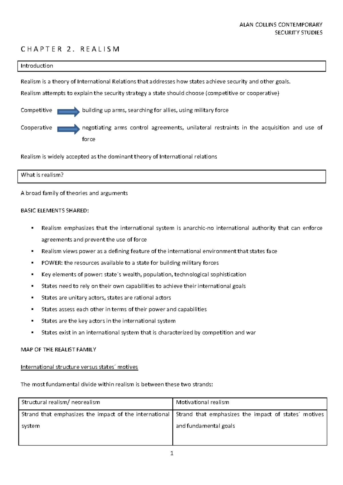 Collins Realism Security and Defense - ALAN COLLINS CONTEMPORARY ...