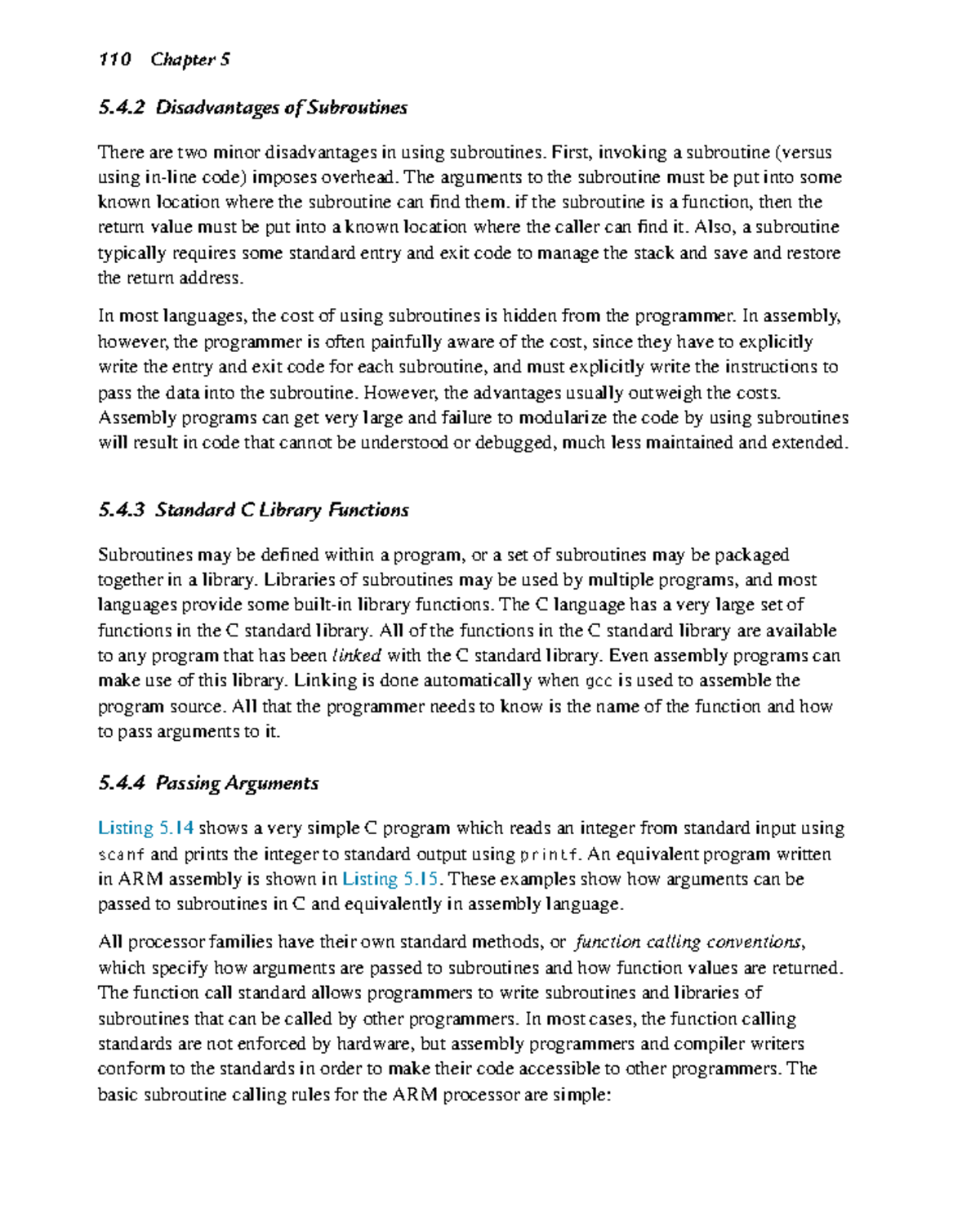 Modern Assembly Language Programming-26 - 110 Chapter 5 5.4 Disadvantages of Subroutines There ...