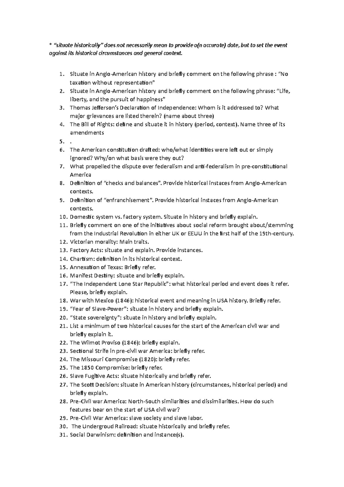 Preguntas Textos Históricos y Culturales0000000000000000 - “situate ...