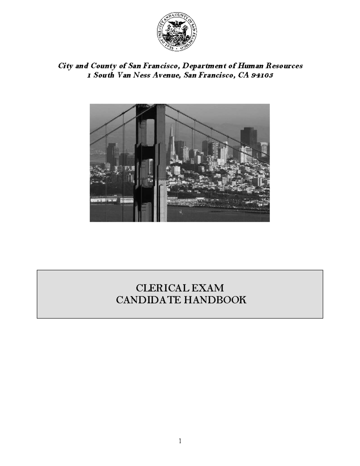 Roles of Clerk - City and County of San Francisco, Department of Human ...