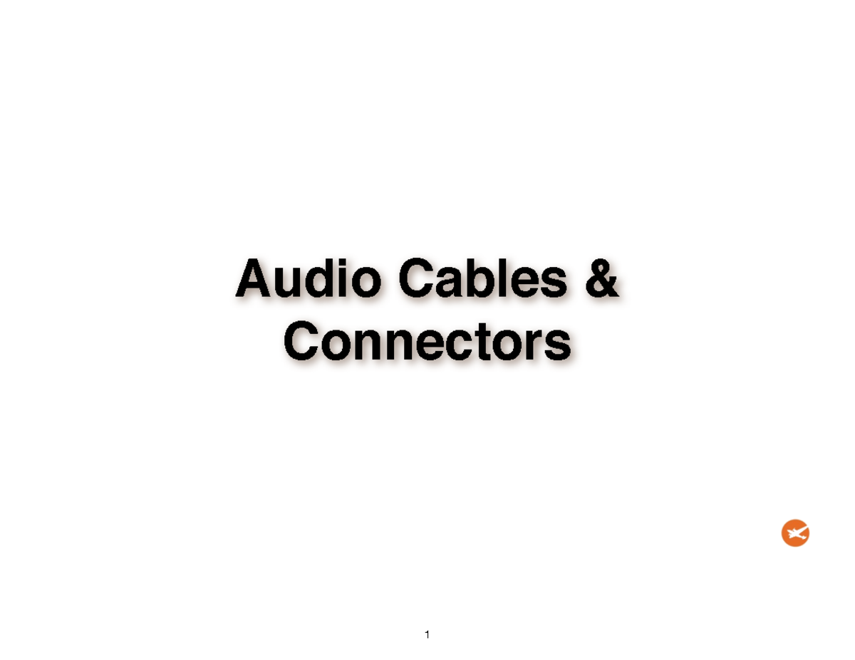 W1RPRCables Connectors - Connectors Connectors Anatomy of an audio ...
