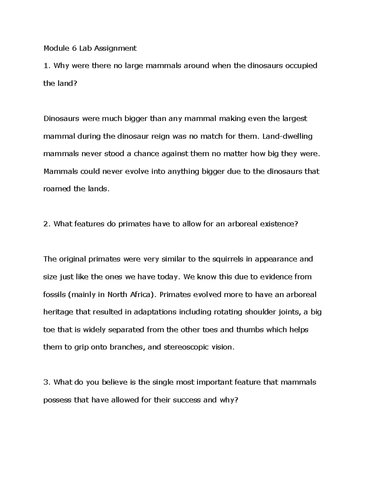 Module 6 Lab - Answered Questions in workbook - Module 6 Lab Assignment ...