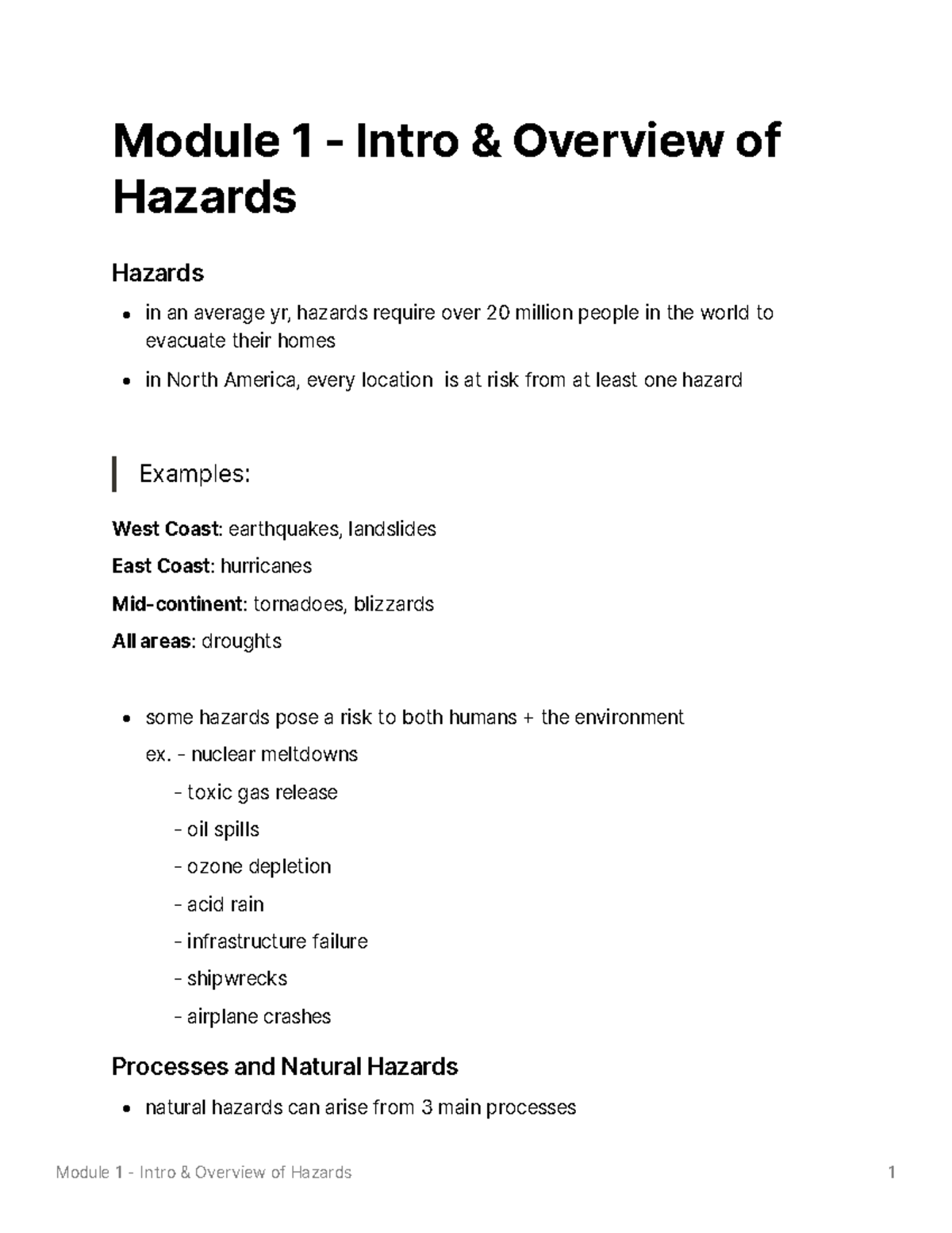 Module 1 - Intro Overview of Hazards - Module 1 - Intro & Overview of Hazards Hazards in an ...