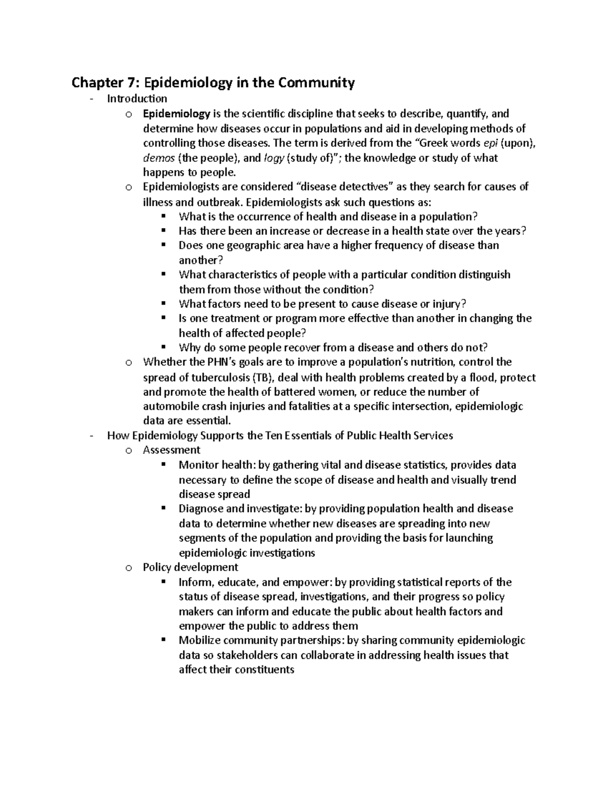 Chapter 7 - NURS 3230 - Studocu