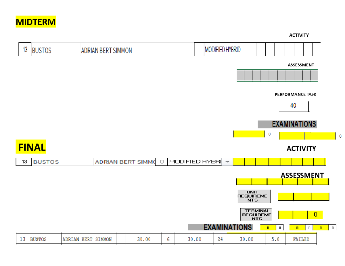 Midterm - N/A - MIDTERM ACTIVITY ASSESSMENT PERFORMANCE TASK FINAL ...
