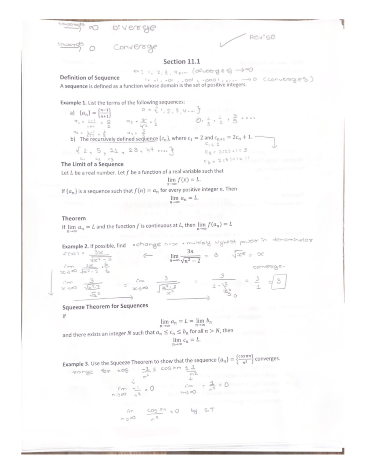 Series And Sequences - Worksheet - MATH 1715 - Studocu