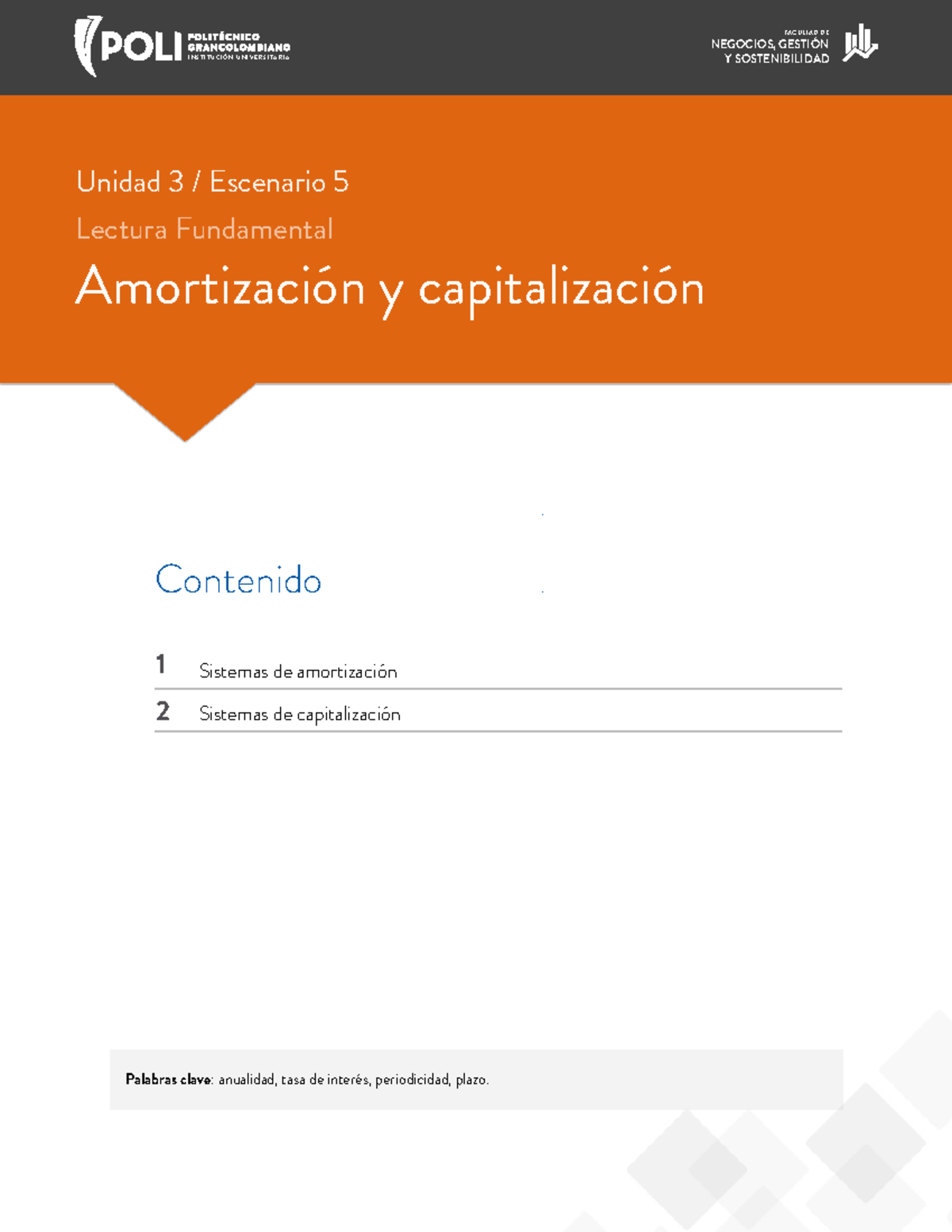 Esc 5 Amortizacion y Capitalización - Contenido Palabras clave ...