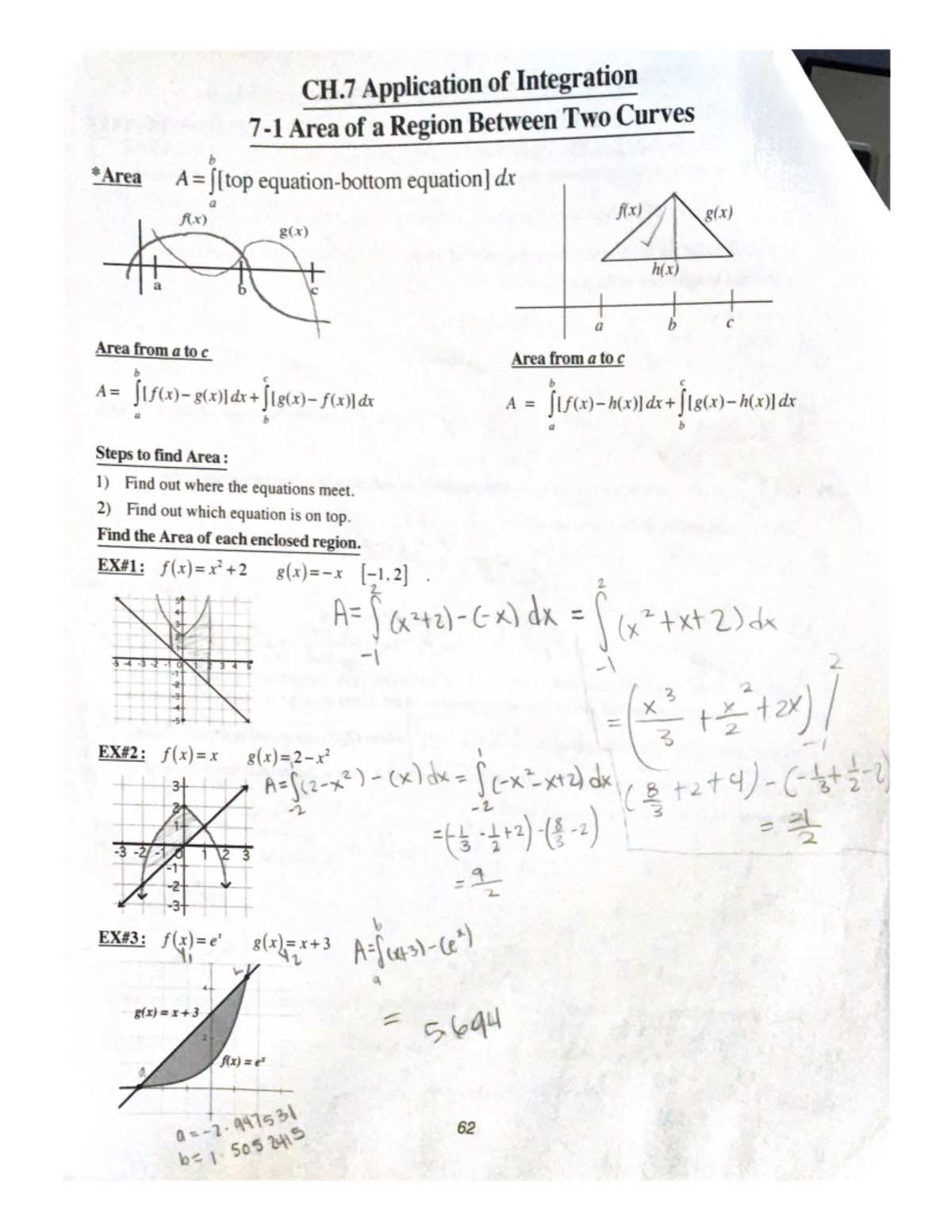 Ch.7 Application Of Integration - Studocu