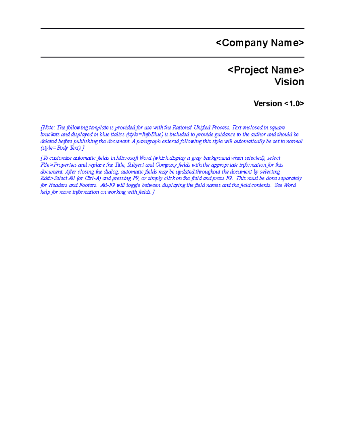 Vision Template v1 1 - Vision Version The following template is ...