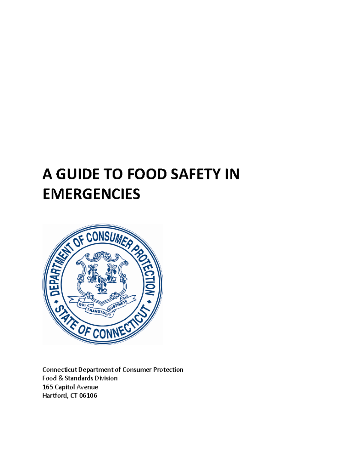 Emergecy Food Safety - ereeeee - A GUIDE TO FOOD SAFETY IN EMERGENCIES ...