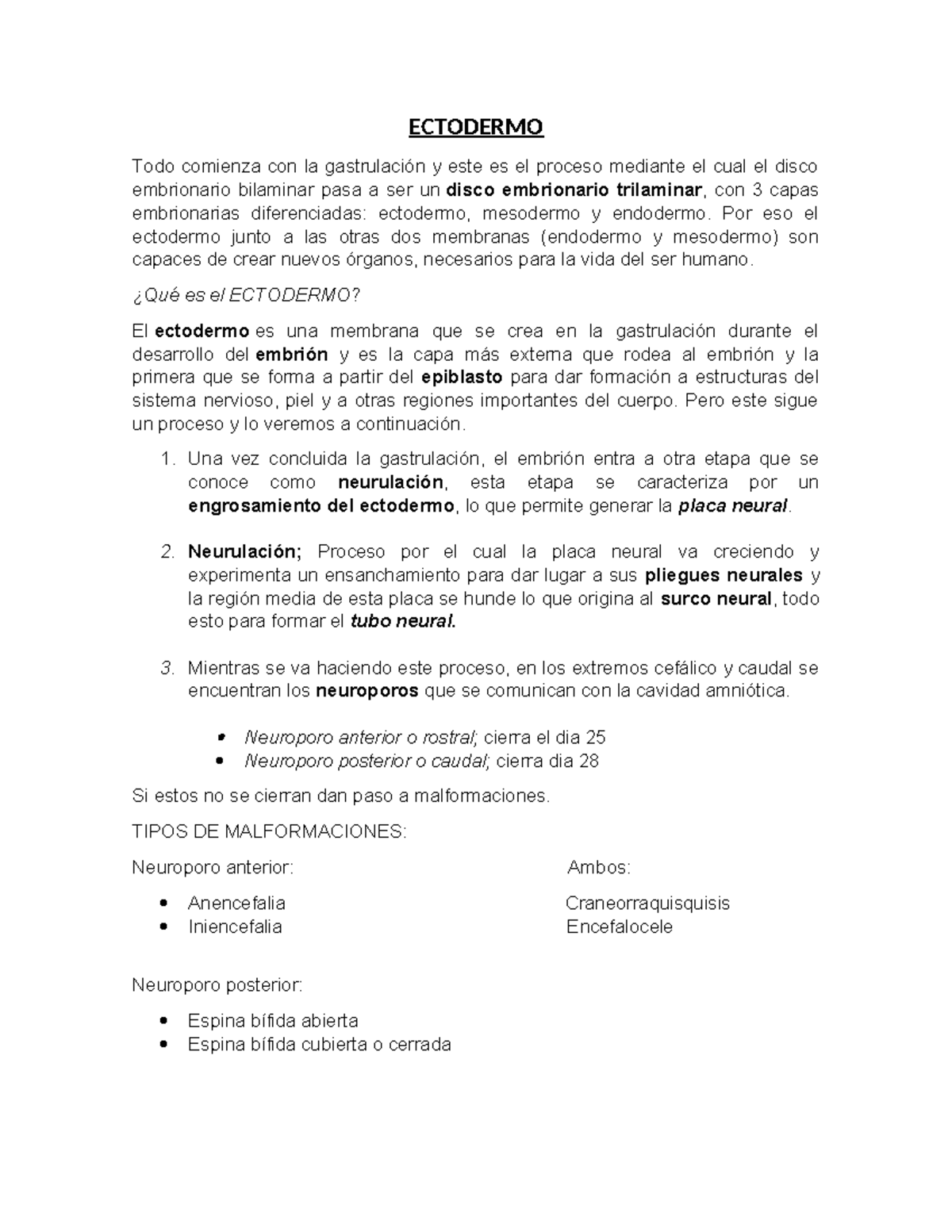 Ectodermo - ECTODERMO Todo comienza con la gastrulación y este es el ...