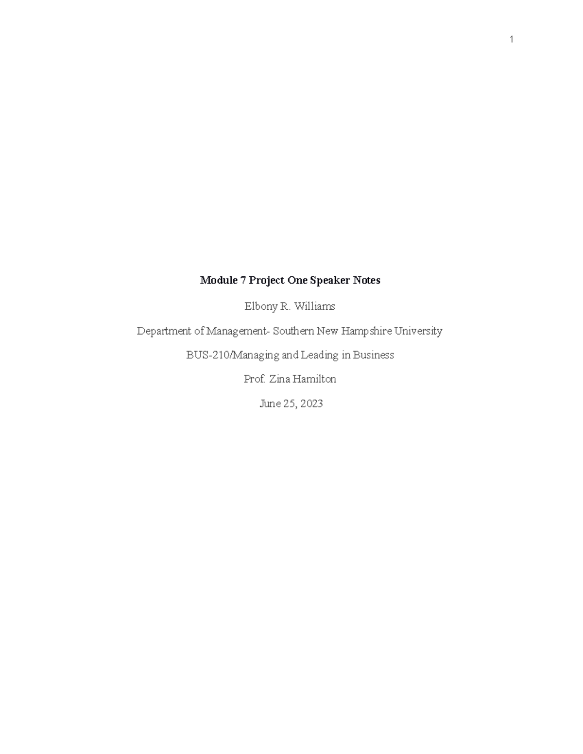 BUS 210 Speaker Notes Template (Repaired) (Repaired) - Module 7 Project ...