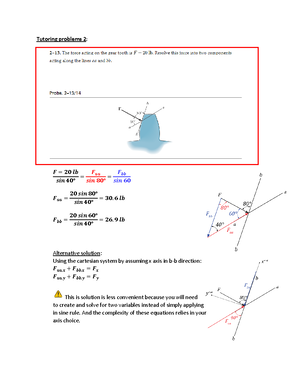 Tutorial problems (Session 6) - Tutoring problems 6 : → +끫뤮끫뤮 ∑ 끫렊 끫롢 ...