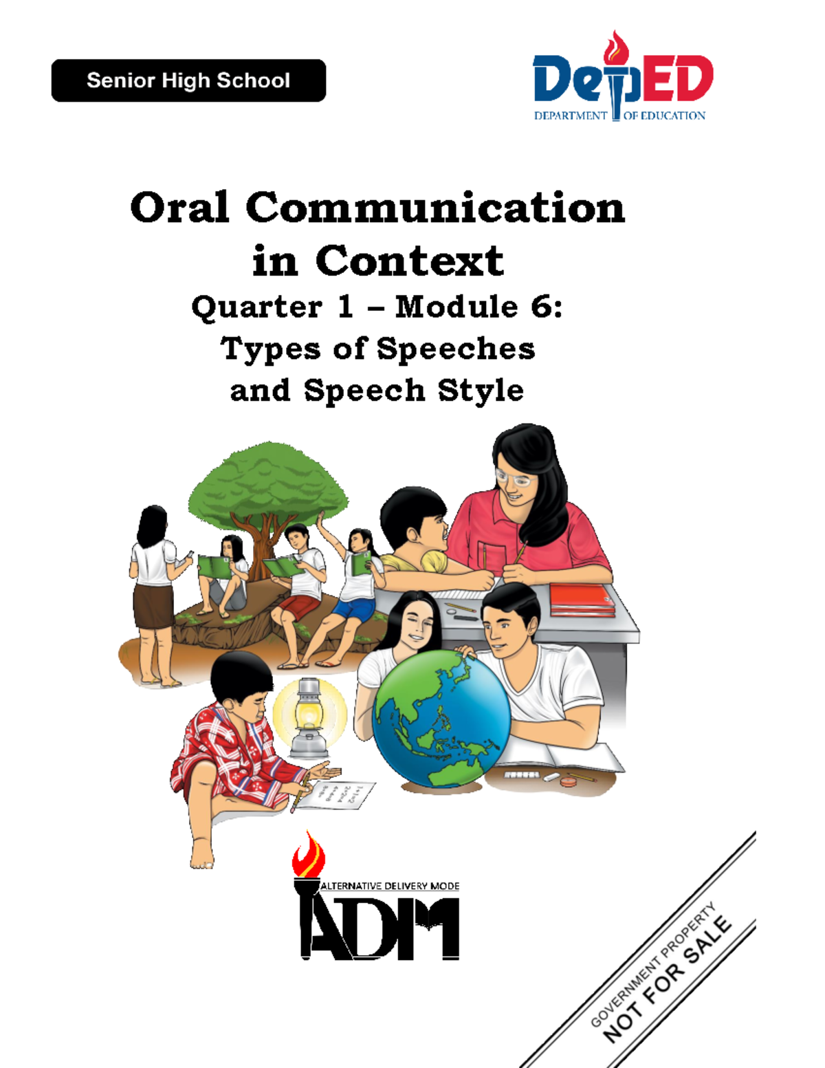 Oral com Module 7 - Oral Communication in Context Quarter 1 – Module 6 ...