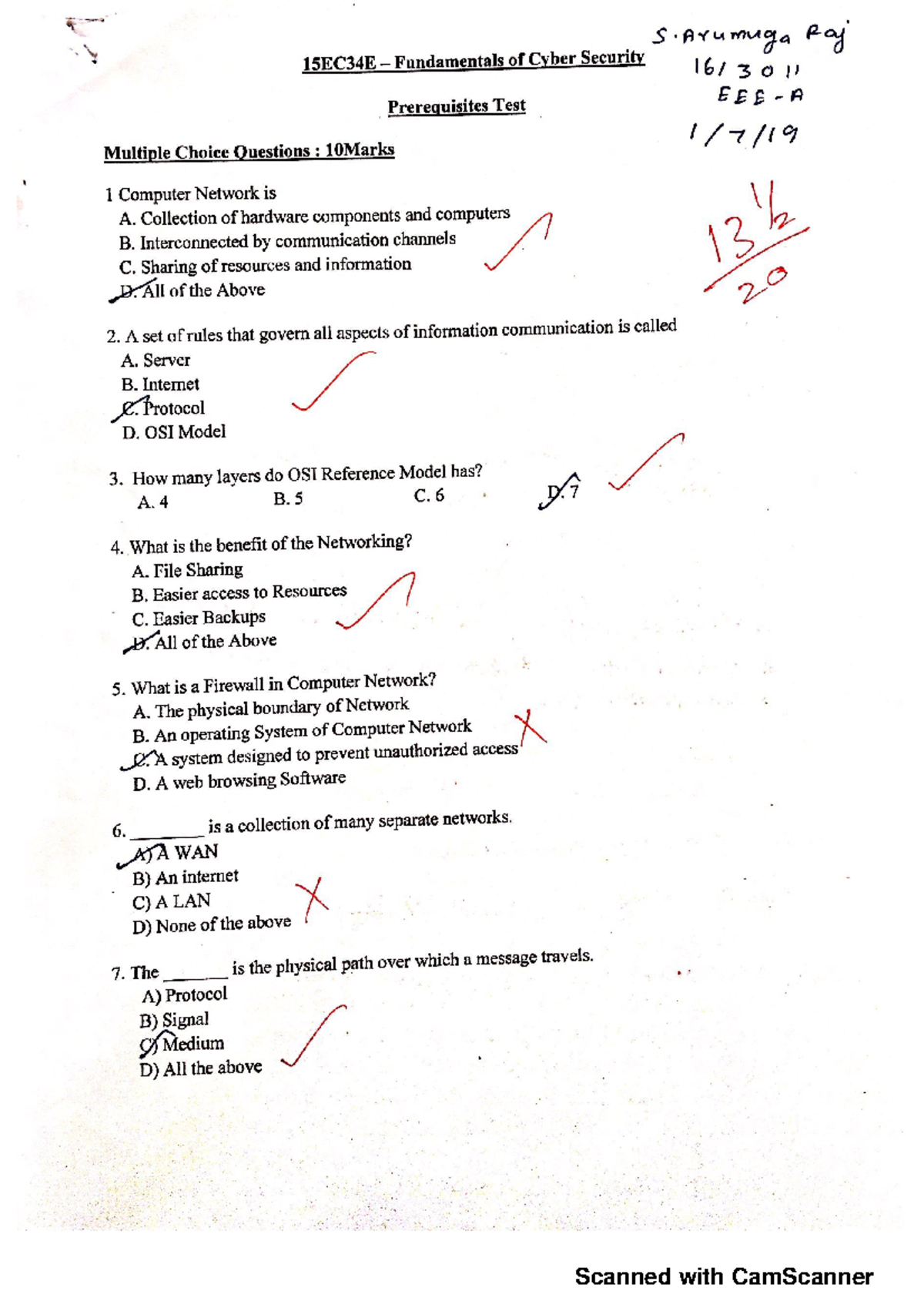 New doc 2019-07-09 10 - Multiple choice - Cyber security - Scanned with ...
