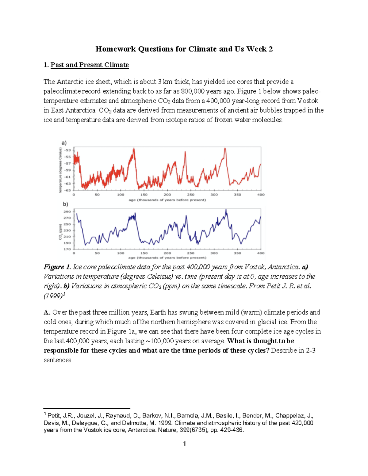 CU2 Fall2021 - Frosci - Homework Questions for Climate and Us Week 2 1 ...