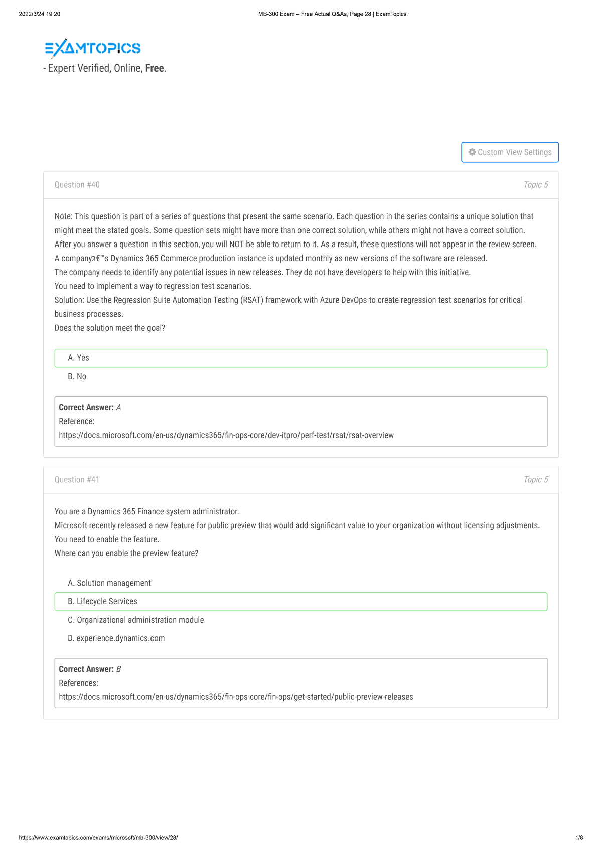 28Database Systems - Expert Veried, Online, Free. Custom View Settings ...
