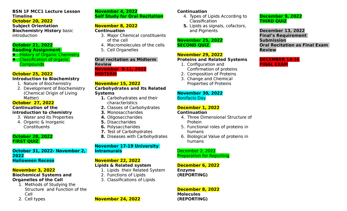 Inbound 453032645557154889 - BSN 1F MCC1 Lecture Lesson Timeline ...