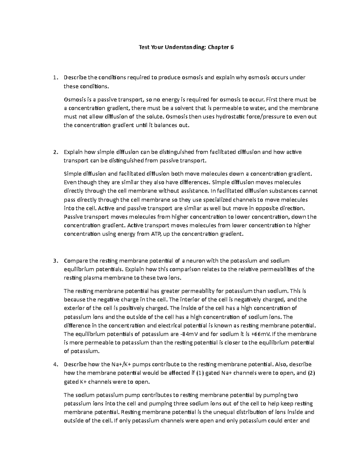 Test your understanding 6 - Test Your Understanding: Chapter 6 Describe ...