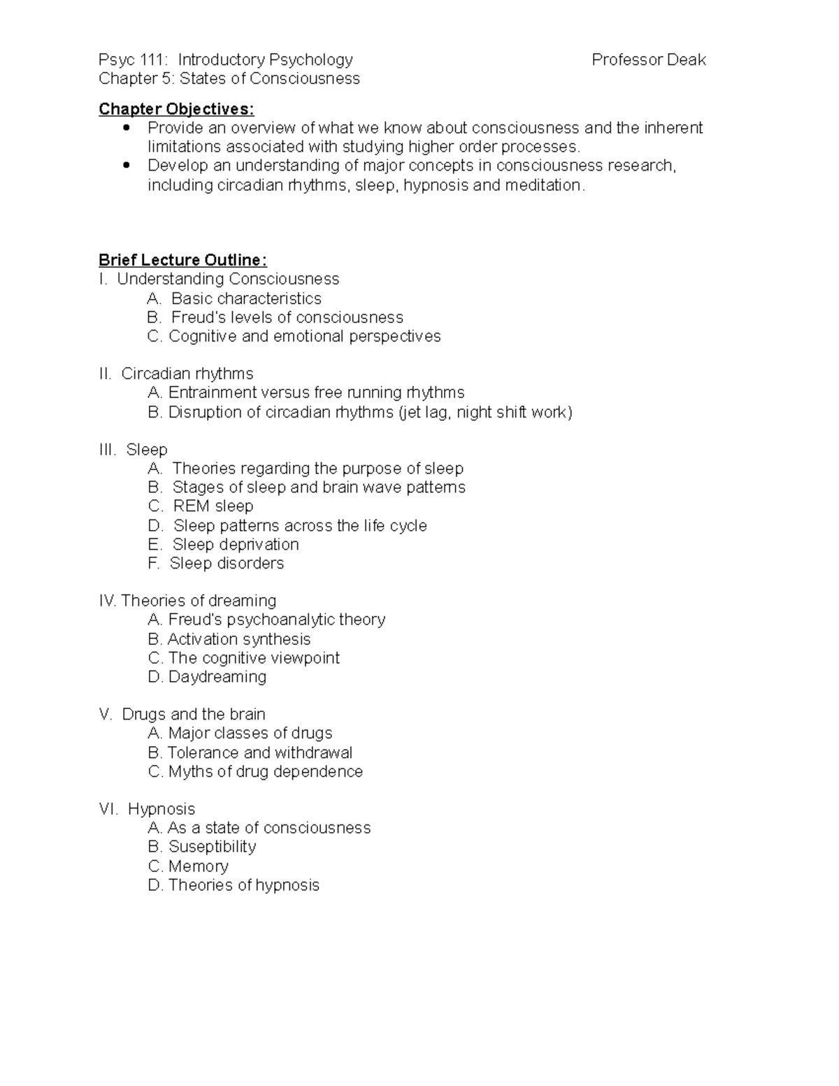 05 - States of Consciousness - Psyc 111: Introductory Psychology ...