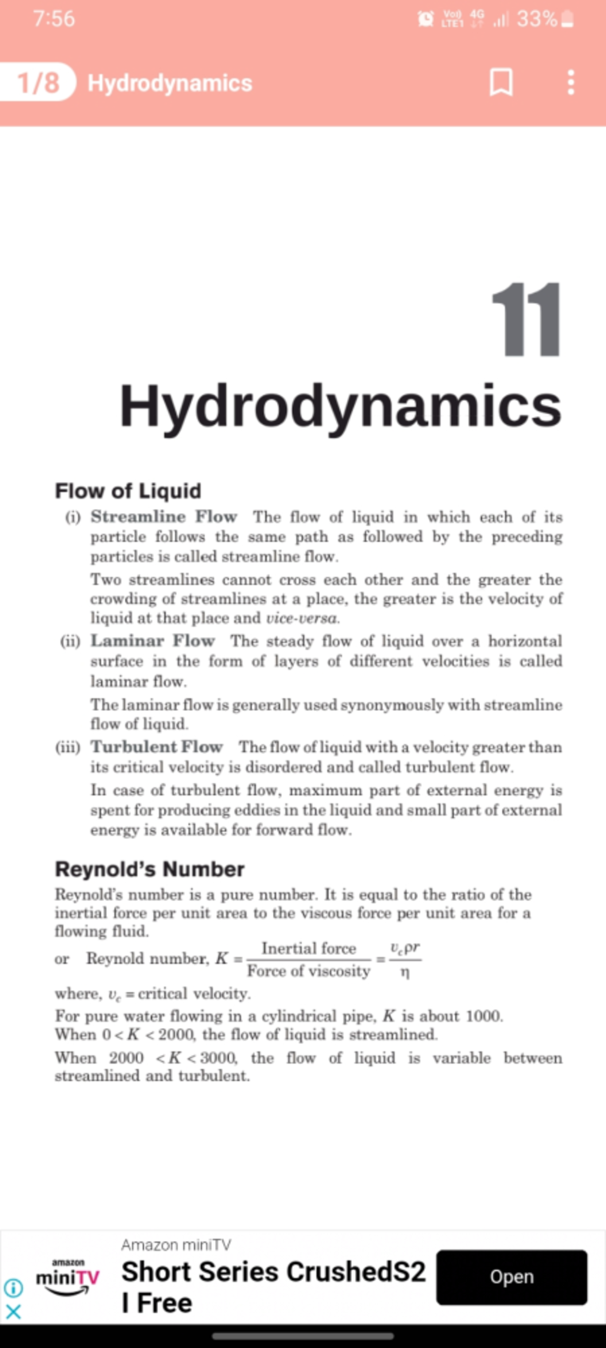 Hydrodynamic - Practice problems - Physics - Studocu