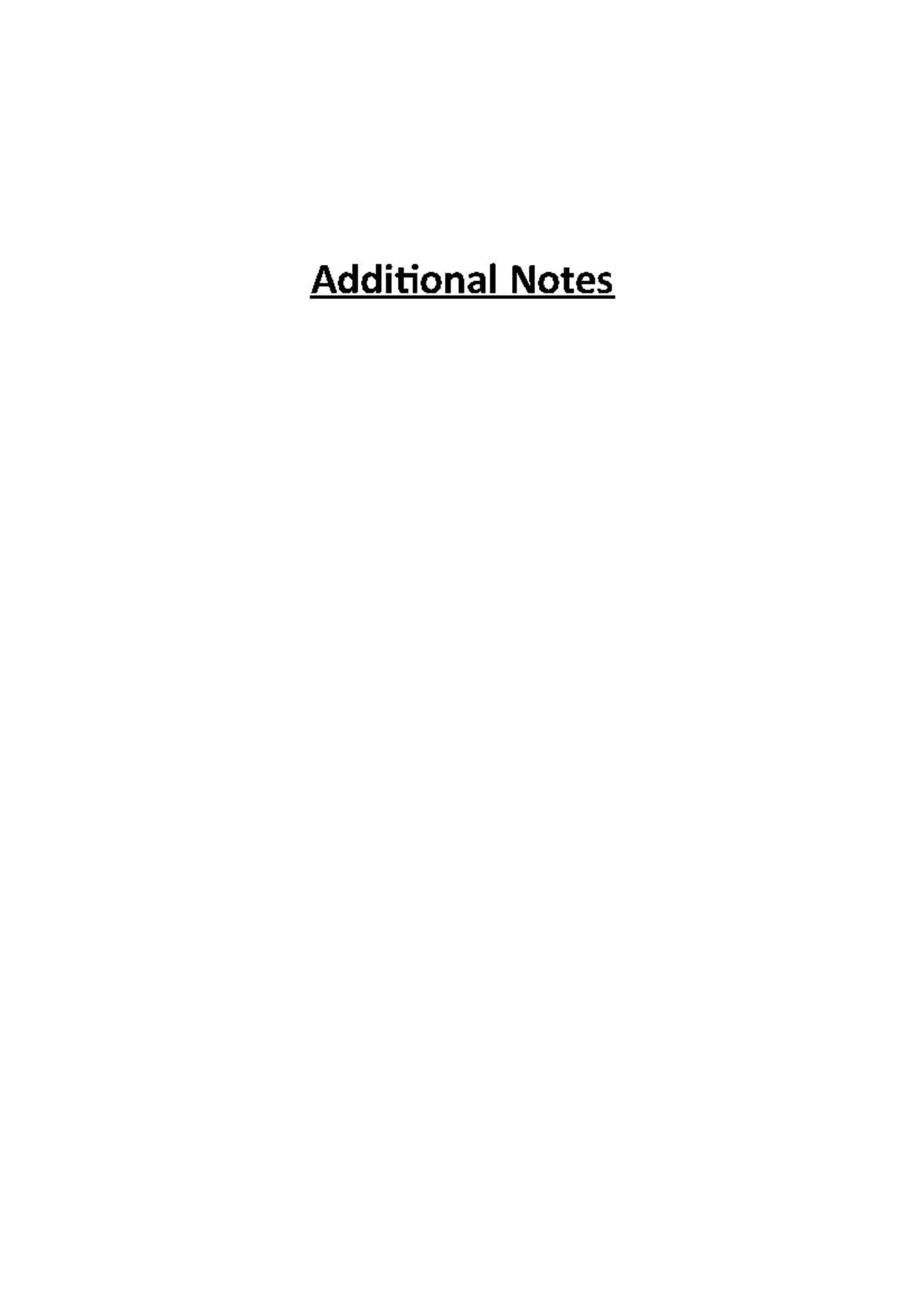 Additional Notes Compilation - Additional Notes A. Solids Testing ...