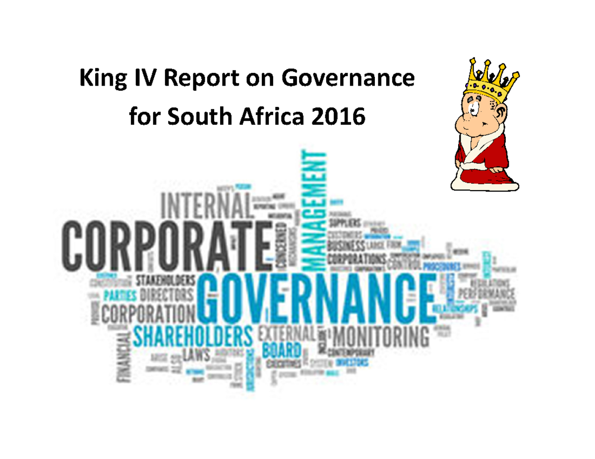 King IV slides - King IV summaries. Great summaries of all important ...