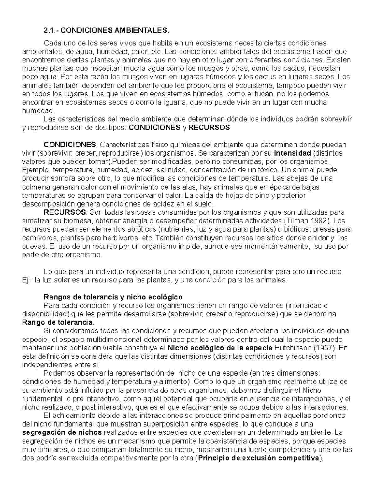 2.1.- Condiciones Ambientales - 2.- CONDICIONES AMBIENTALES. Cada uno ...