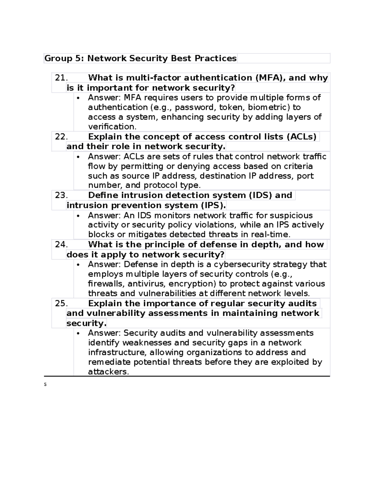 Cnet 217 -7 - Group 5: Network Security Best Practices 21. What is multi-factor authentication ...