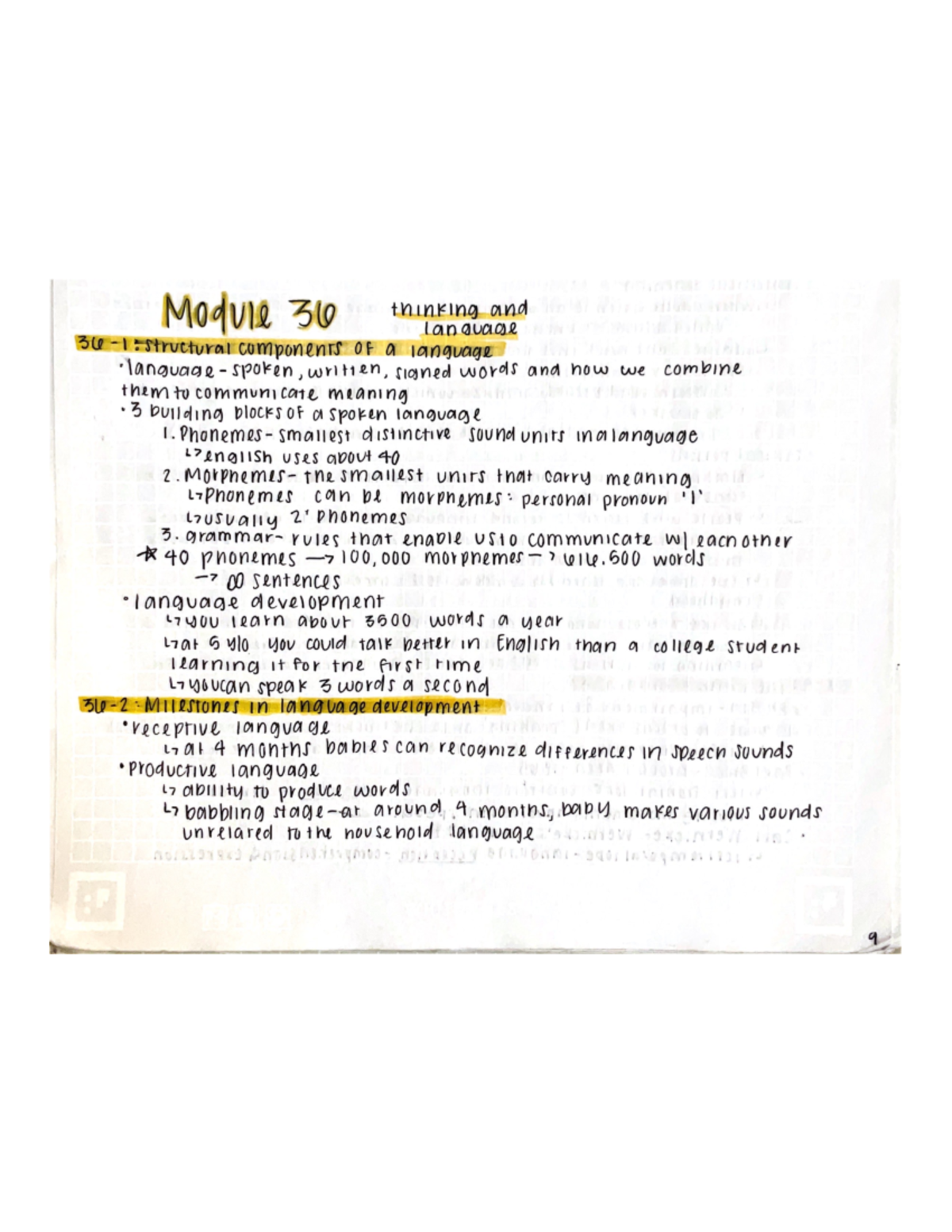 AP Psychology Module 36 - Thinking and Language - Studocu